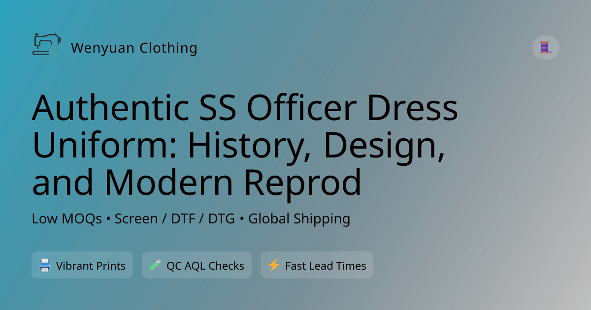 Authentic SS Officer Dress Uniform: History, Design, and Modern ...