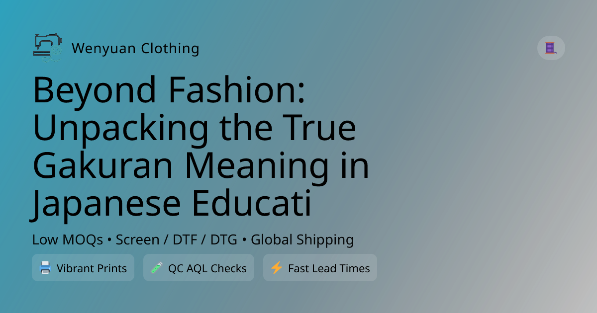 Beyond Fashion: Unpacking the True Gakuran Meaning in Japanese ...