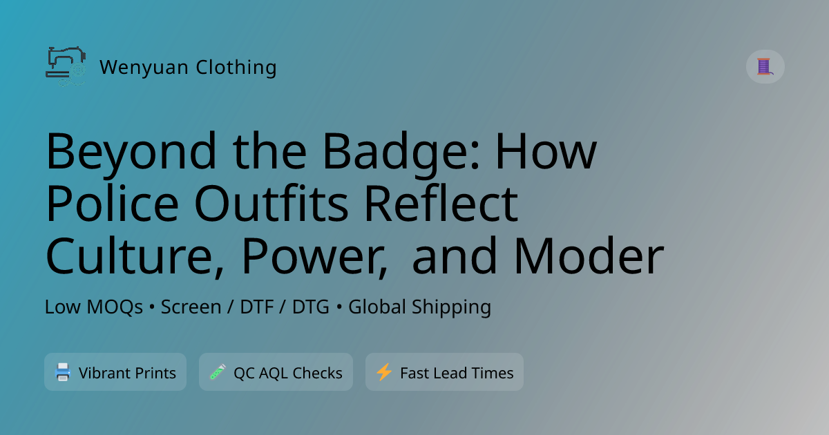 Beyond the Badge: How Police Outfits Reflect Culture, Power, and Modern ...