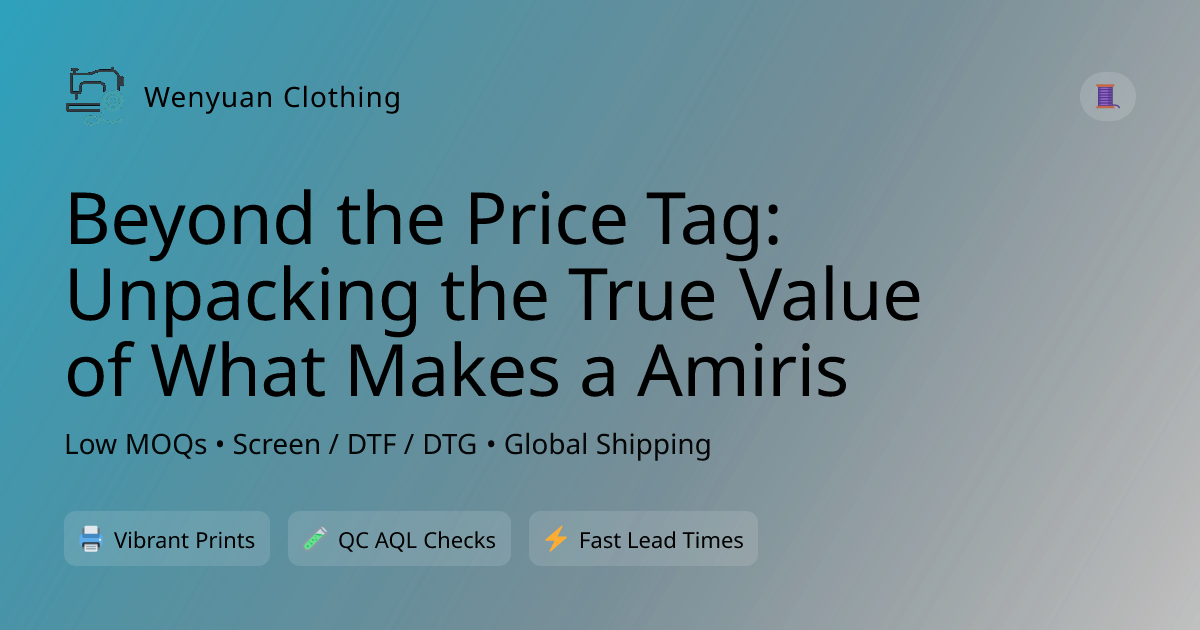 Beyond the Price Tag: Unpacking the True Value of What Makes a Amiris ...