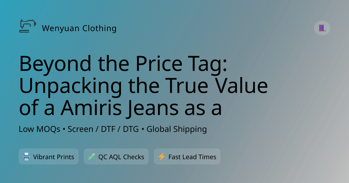 Beyond the Price Tag: Unpacking the True Value of a Amiris Jeans as a ...