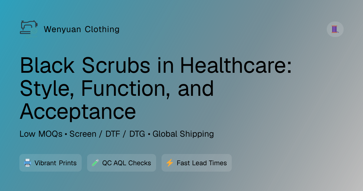 Black Scrubs in Healthcare: Style, Function, and Acceptance