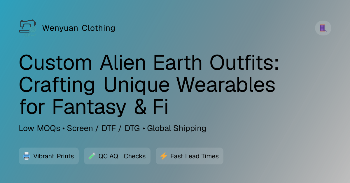 Custom Alien Earth Outfits: Crafting Unique Wearables for Fantasy & Film