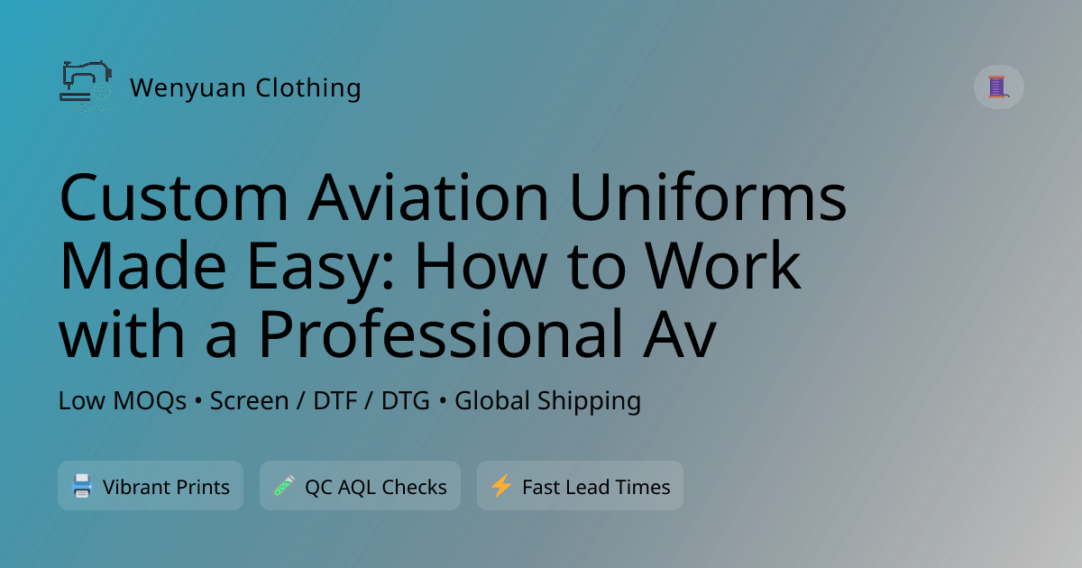 Custom Aviation Uniforms Made Easy: How to Work with a Professional ...