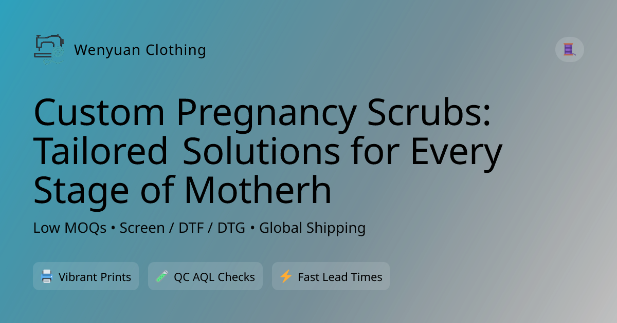 Custom Pregnancy Scrubs: Tailored Solutions for Every Stage of ...