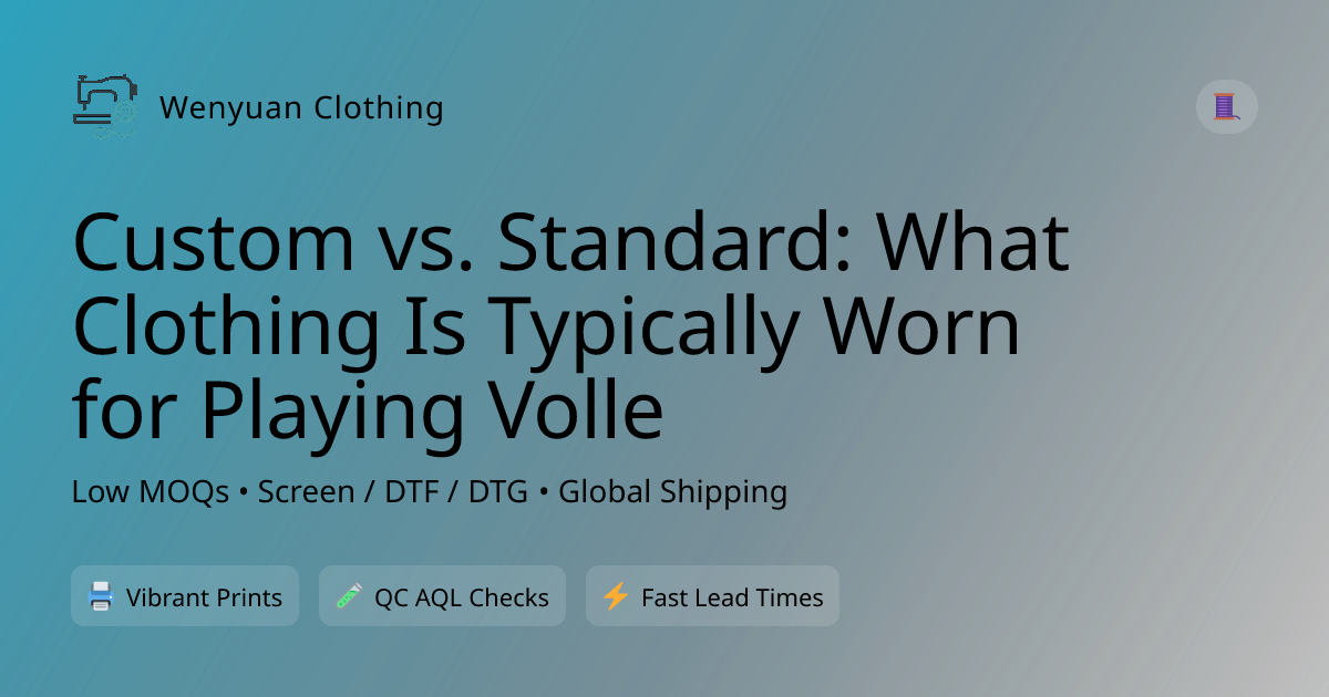 Custom vs. Standard: What Clothing Is Typically Worn for Playing ...