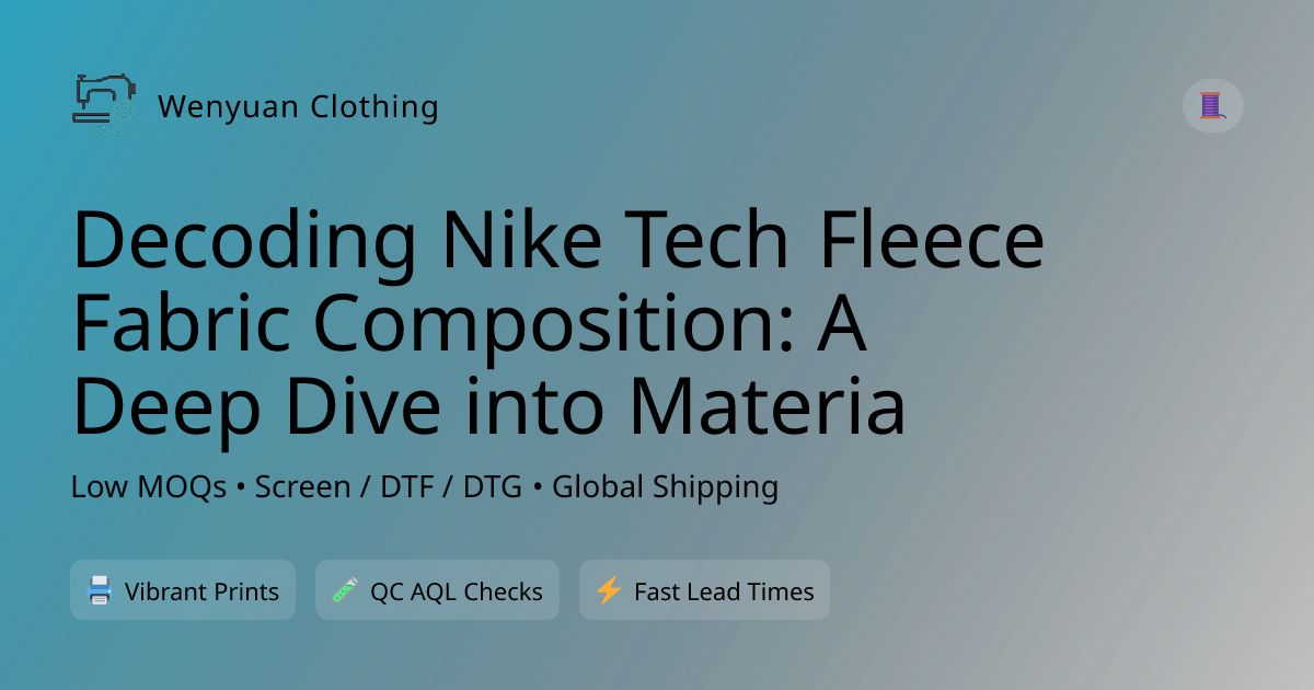 Decoding Nike Tech Fleece Fabric Composition: A Deep Dive into Material ...