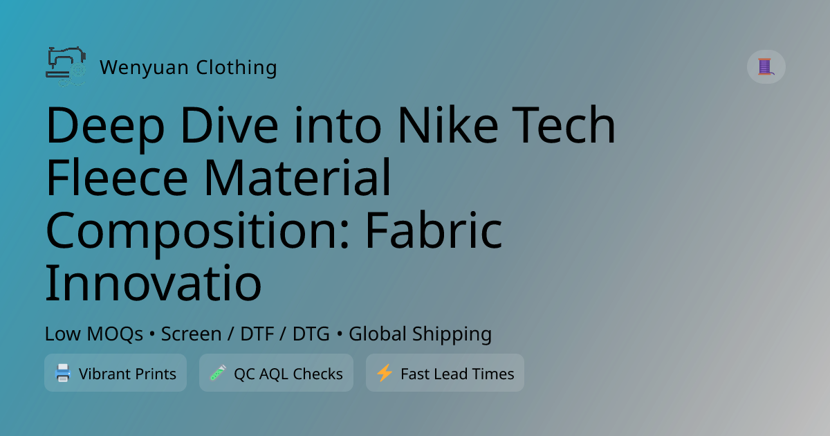 Deep Dive into Nike Tech Fleece Material Composition: Fabric Innovation ...