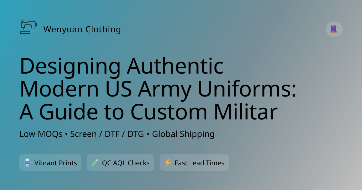 Designing Authentic Modern US Army Uniforms: A Guide to Custom Military ...