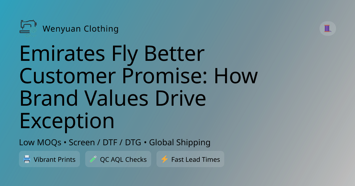 Emirates Fly Better Customer Promise: How Brand Values Drive ...