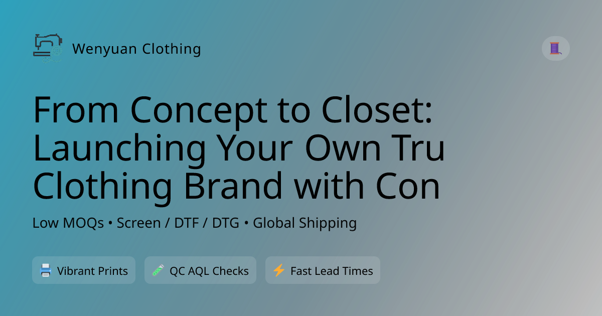 From Concept to Closet: Launching Your Own Tru Clothing Brand with ...