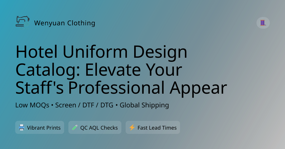 Hotel Uniform Design Catalog: Elevate Your Staff's Professional ...