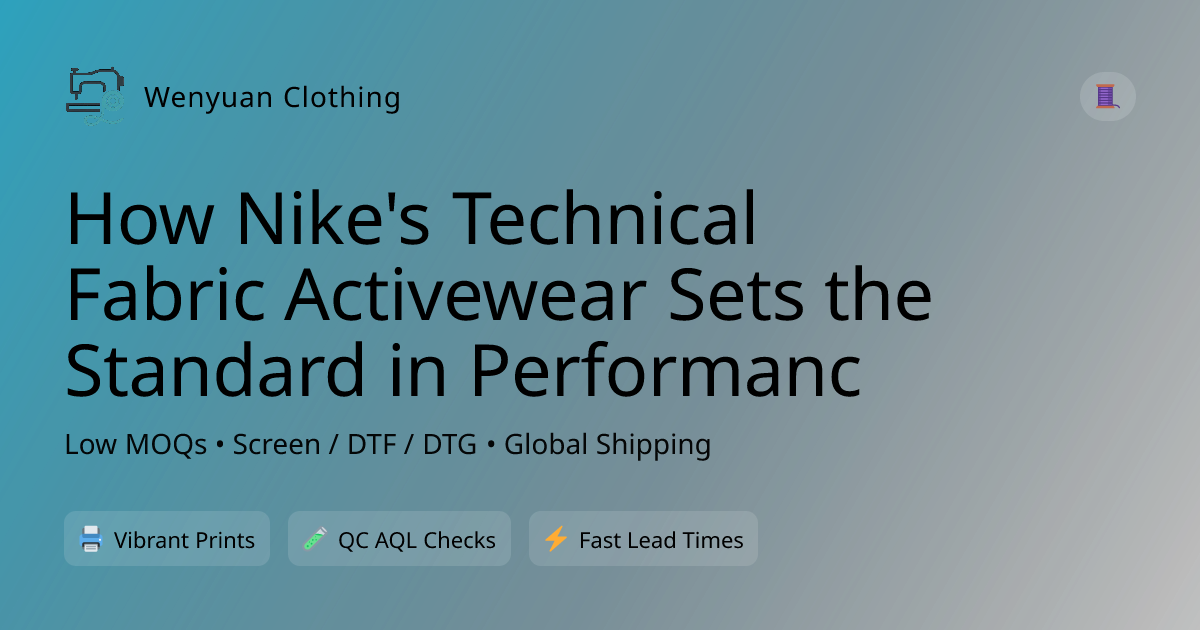 How Nike's Technical Fabric Activewear Sets the Standard in Performance ...