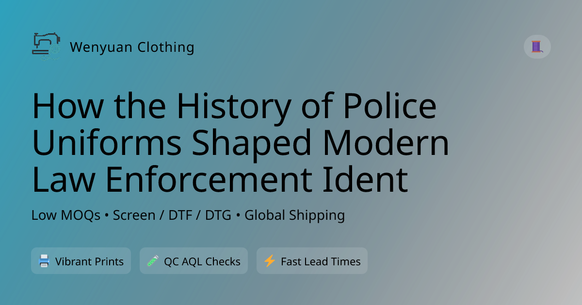 How the History of Police Uniforms Shaped Modern Law Enforcement Identity