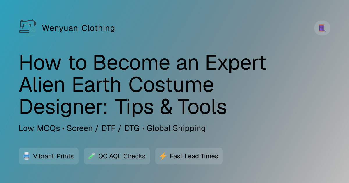 How to Become an Expert Alien Earth Costume Designer: Tips & Tools