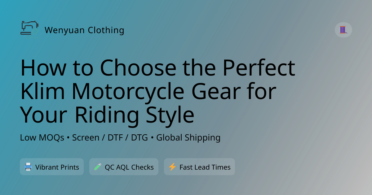 How to Choose the Perfect Klim Motorcycle Gear for Your Riding Style