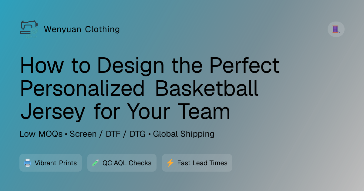 How to Design the Perfect Personalized Basketball Jersey for Your Team