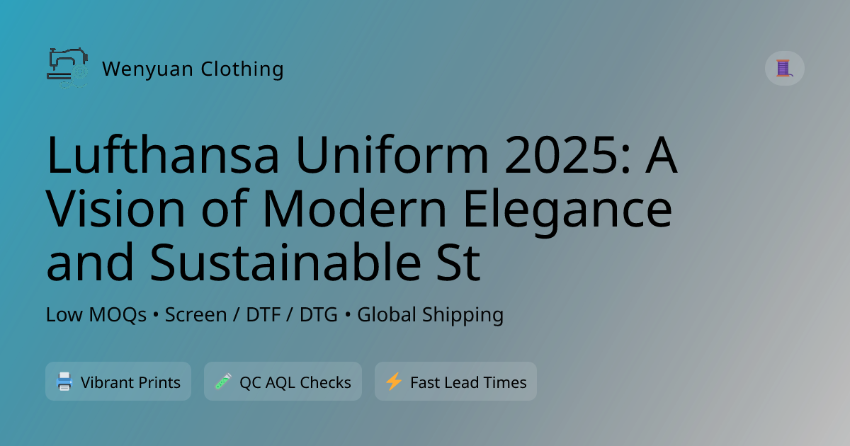 Lufthansa Uniform 2025: A Vision of Modern Elegance and Sustainable Style