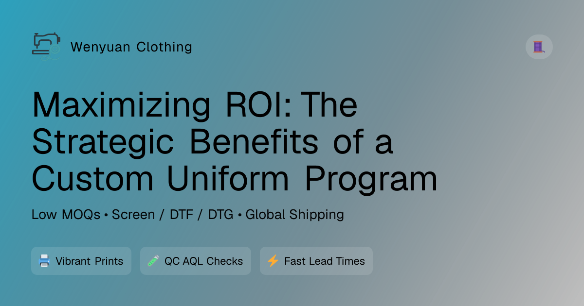 Maximizing ROI: The Strategic Benefits of a Custom Uniform Program