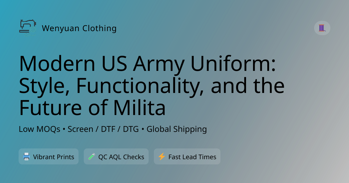Modern US Army Uniform: Style, Functionality, and the Future of ...