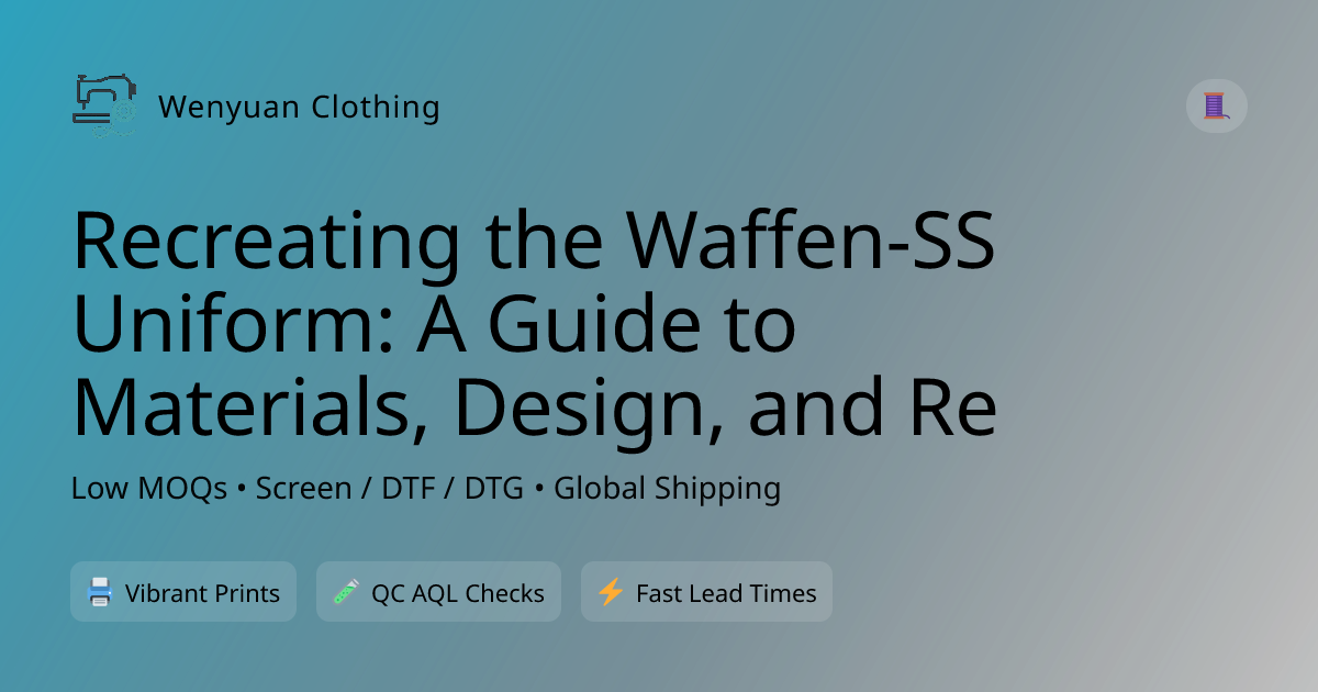 Recreating the Waffen-SS Uniform: A Guide to Materials, Design, and ...