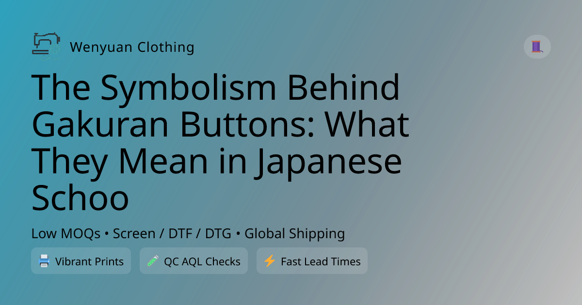 The Symbolism Behind Gakuran Buttons: What They Mean in Japanese School ...