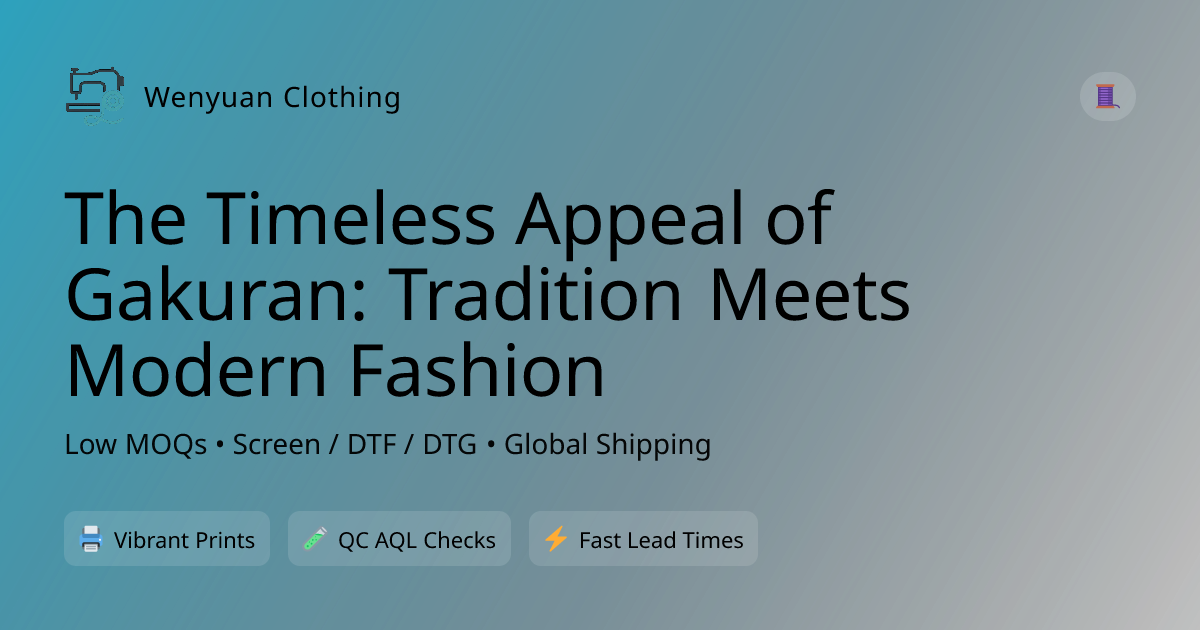 The Timeless Appeal of Gakuran: Tradition Meets Modern Fashion