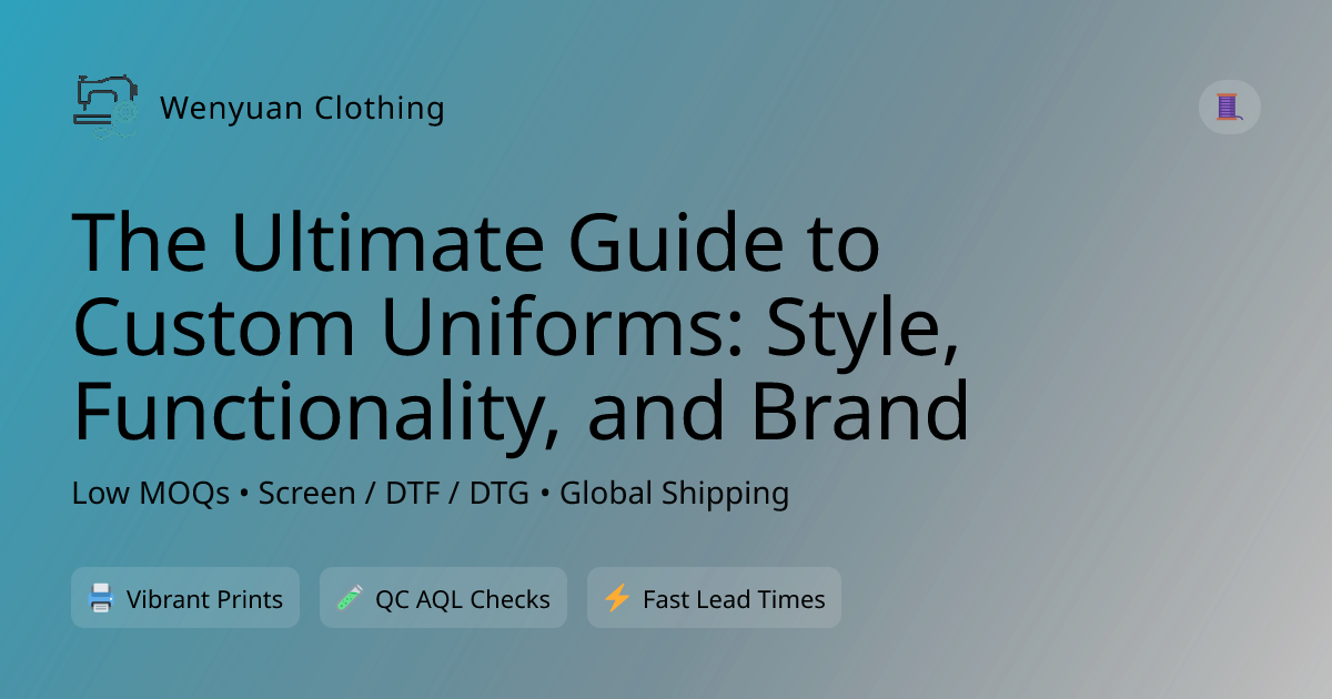 The Ultimate Guide to Custom Uniforms: Style, Functionality, and Brand ...