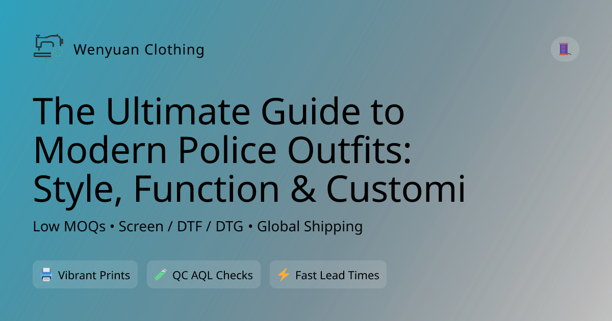 The Ultimate Guide to Modern Police Outfits: Style, Function ...