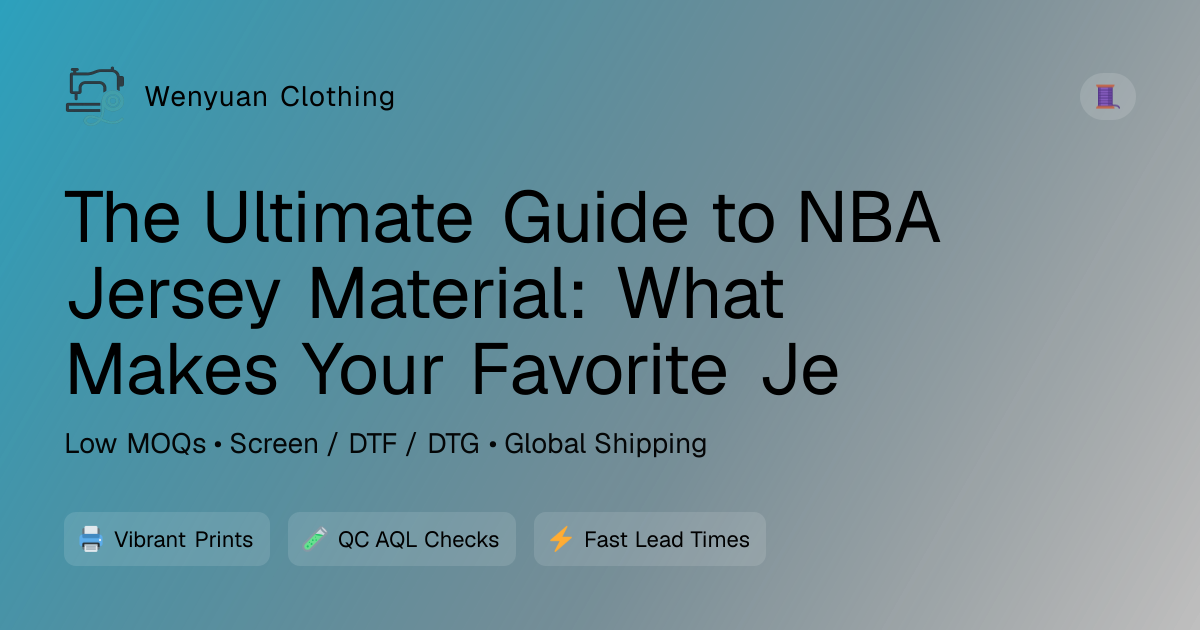 The Ultimate Guide to NBA Jersey Material: What Makes Your Favorite ...