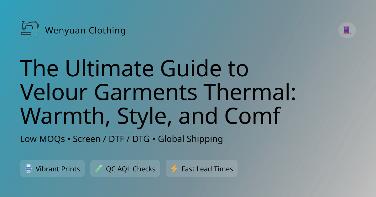 The Ultimate Guide to Velour Garments Thermal: Warmth, Style, and Comfort