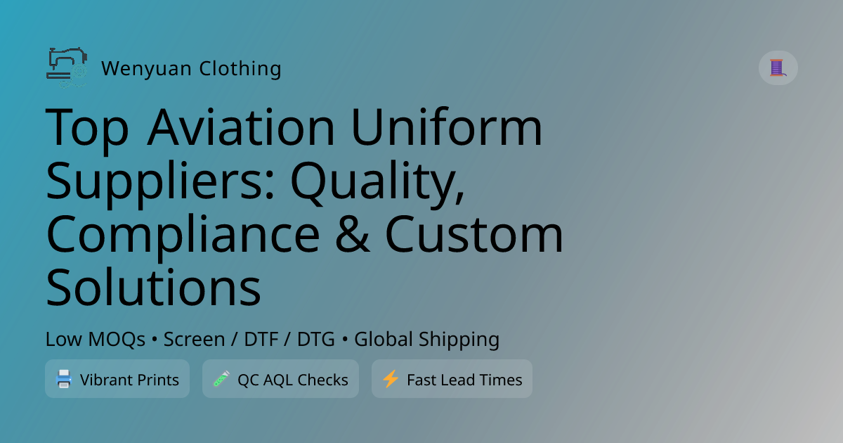 Top Aviation Uniform Suppliers: Quality, Compliance & Custom Solutions ...