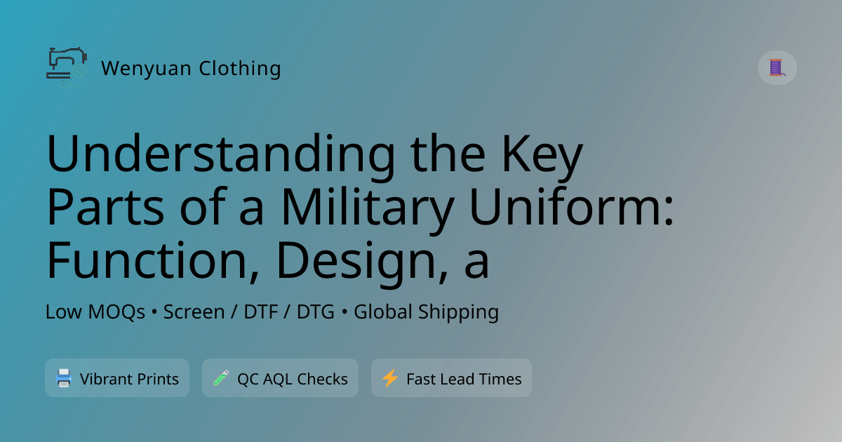 Understanding the Key Parts of a Military Uniform: Function, Design ...