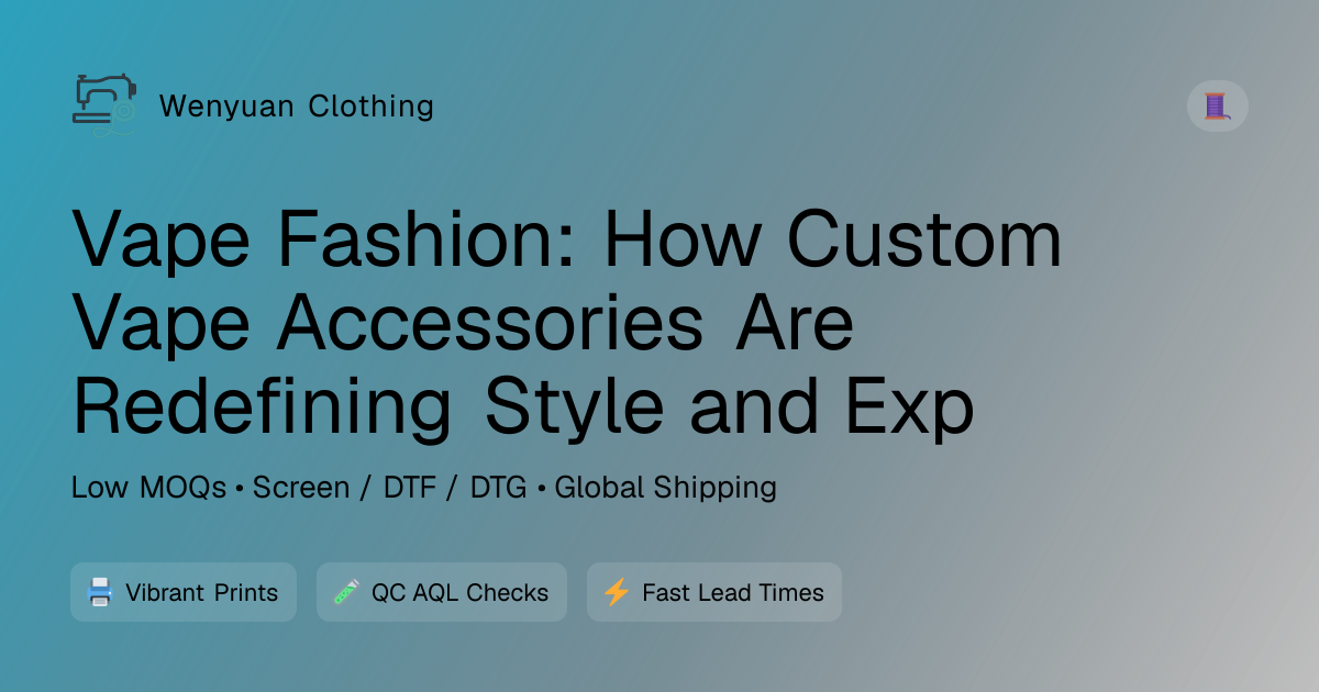 Vape Fashion: How Custom Vape Accessories Are Redefining Style and ...