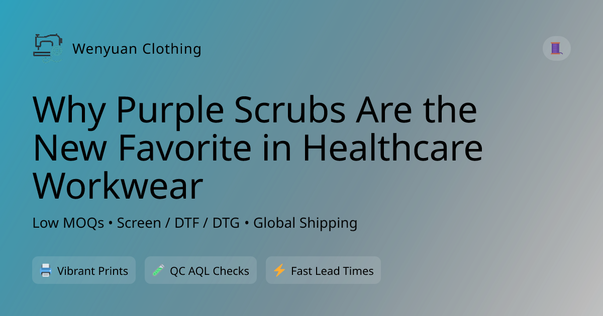 Why Purple Scrubs Are the New Favorite in Healthcare Workwear
